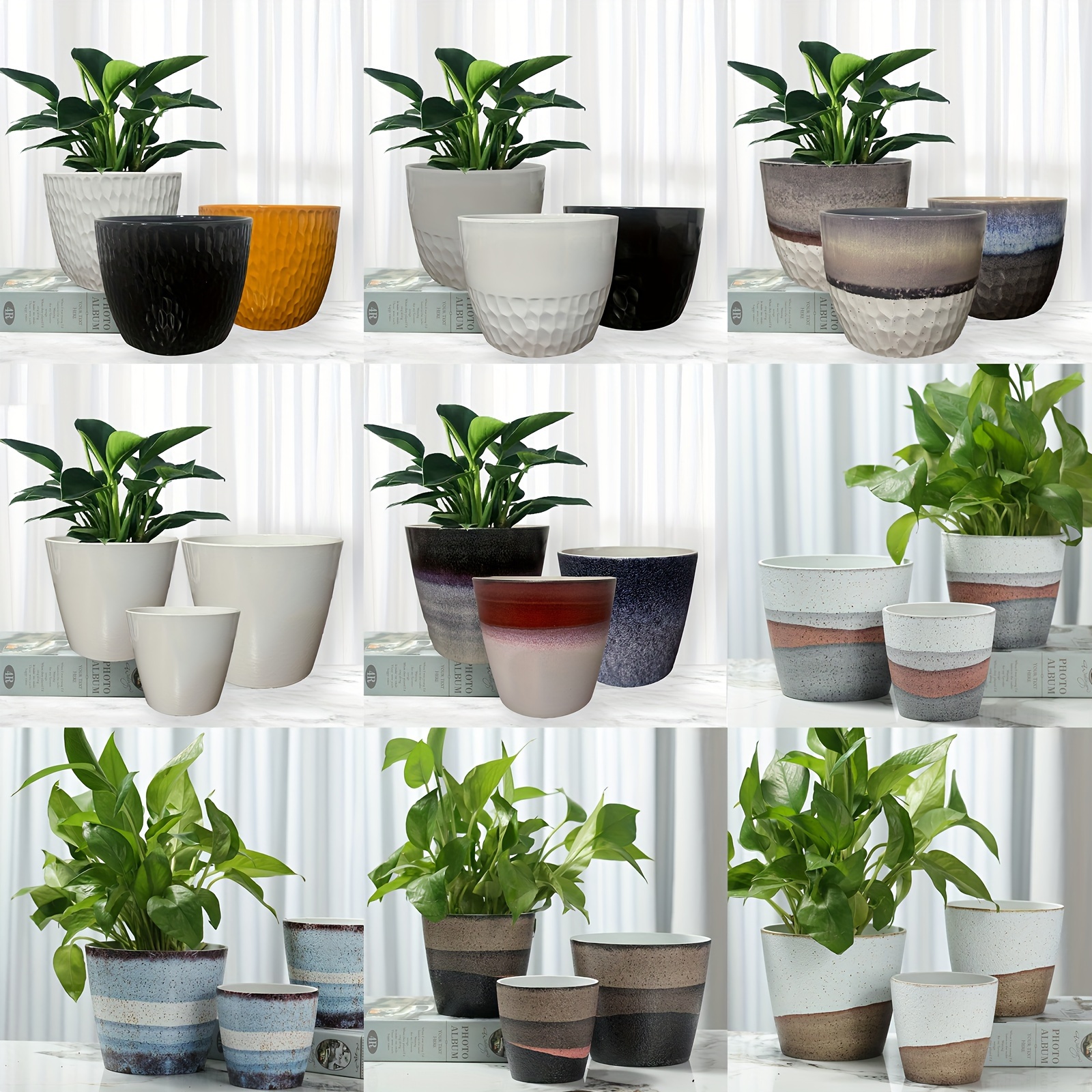 outdoor planters sold on Temu United States