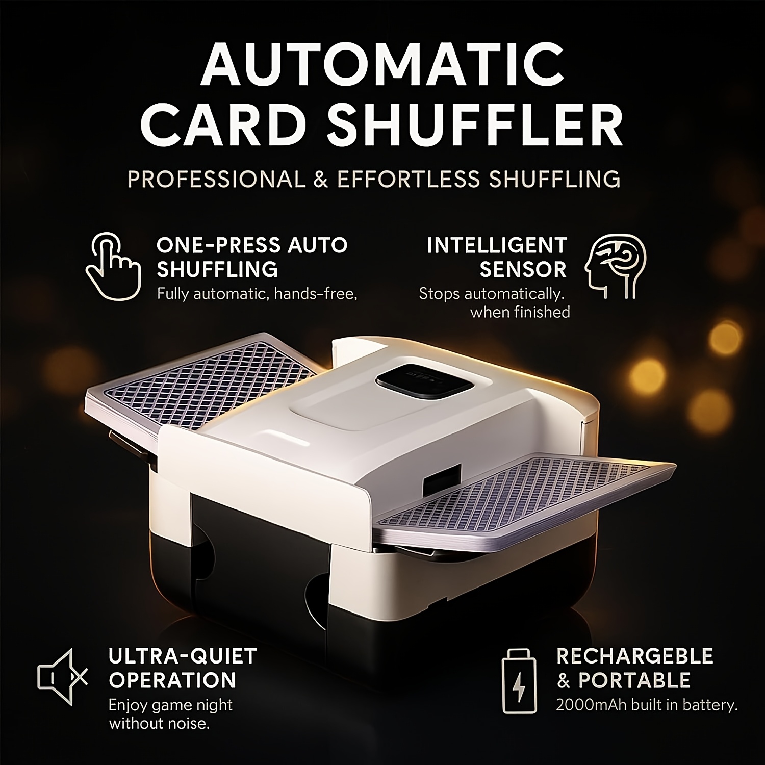 automatic card shuffler sold on Temu United States