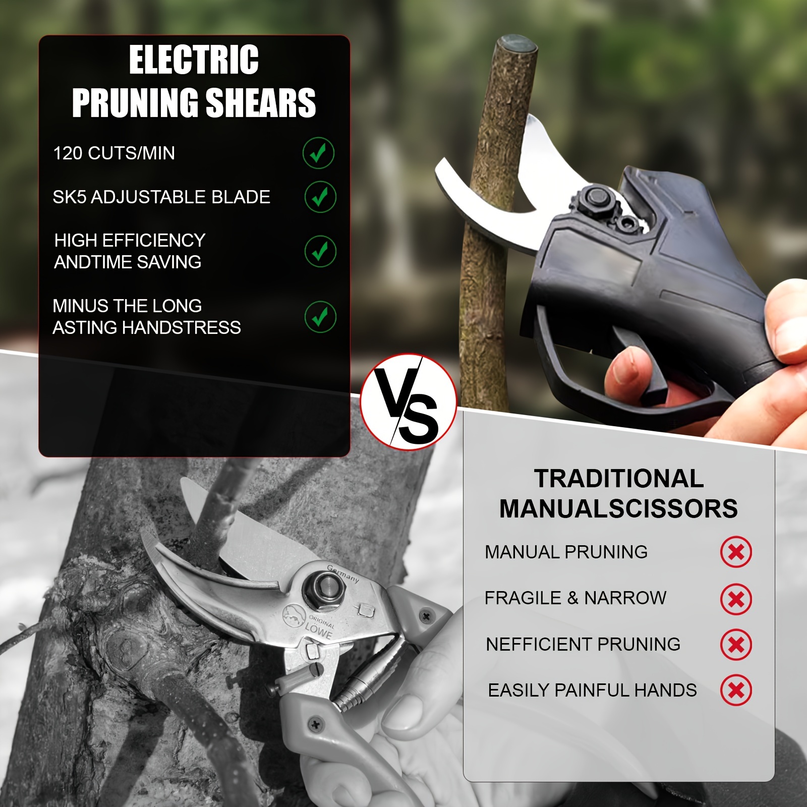 Electric Pruning Shears Cutting Diameter Professional - Temu