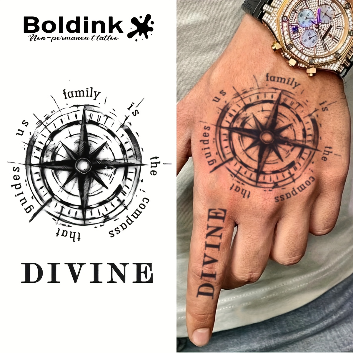 Simple Compass Stencil