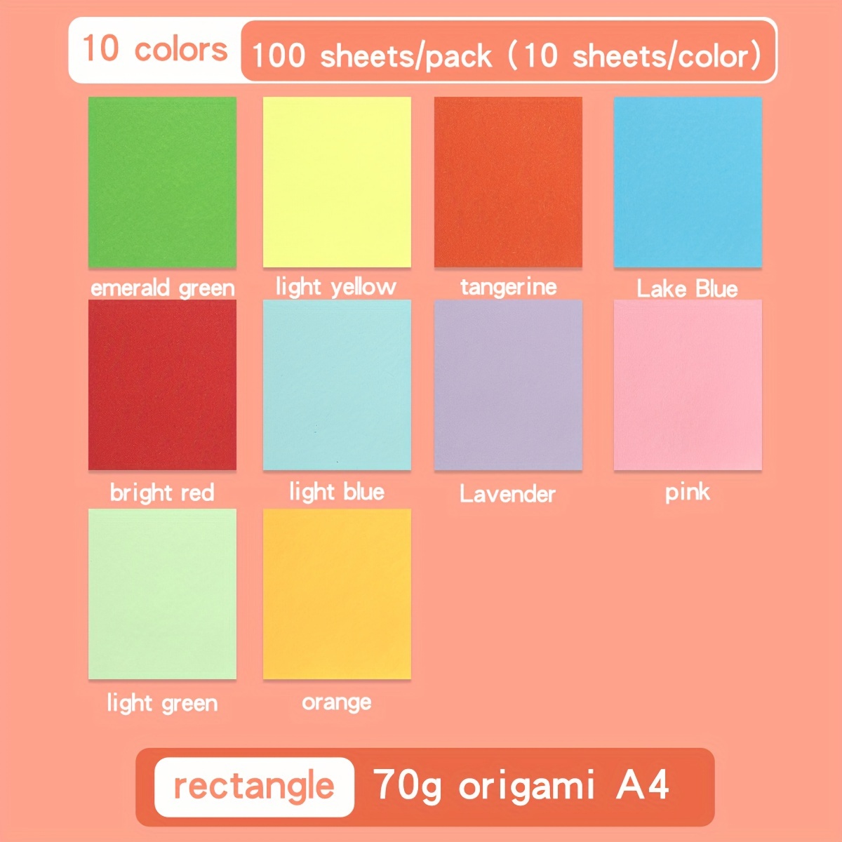Origami Paper Set For Kids And Adults – Multicolor Square Sheets For ...