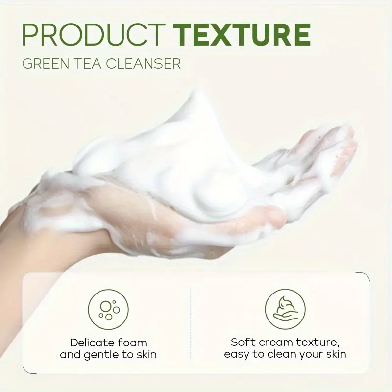 green tea facial cleanser facial hydrating cleanser normal - Temu green tea facial cleanser facial hydrating cleanser normal - Temu