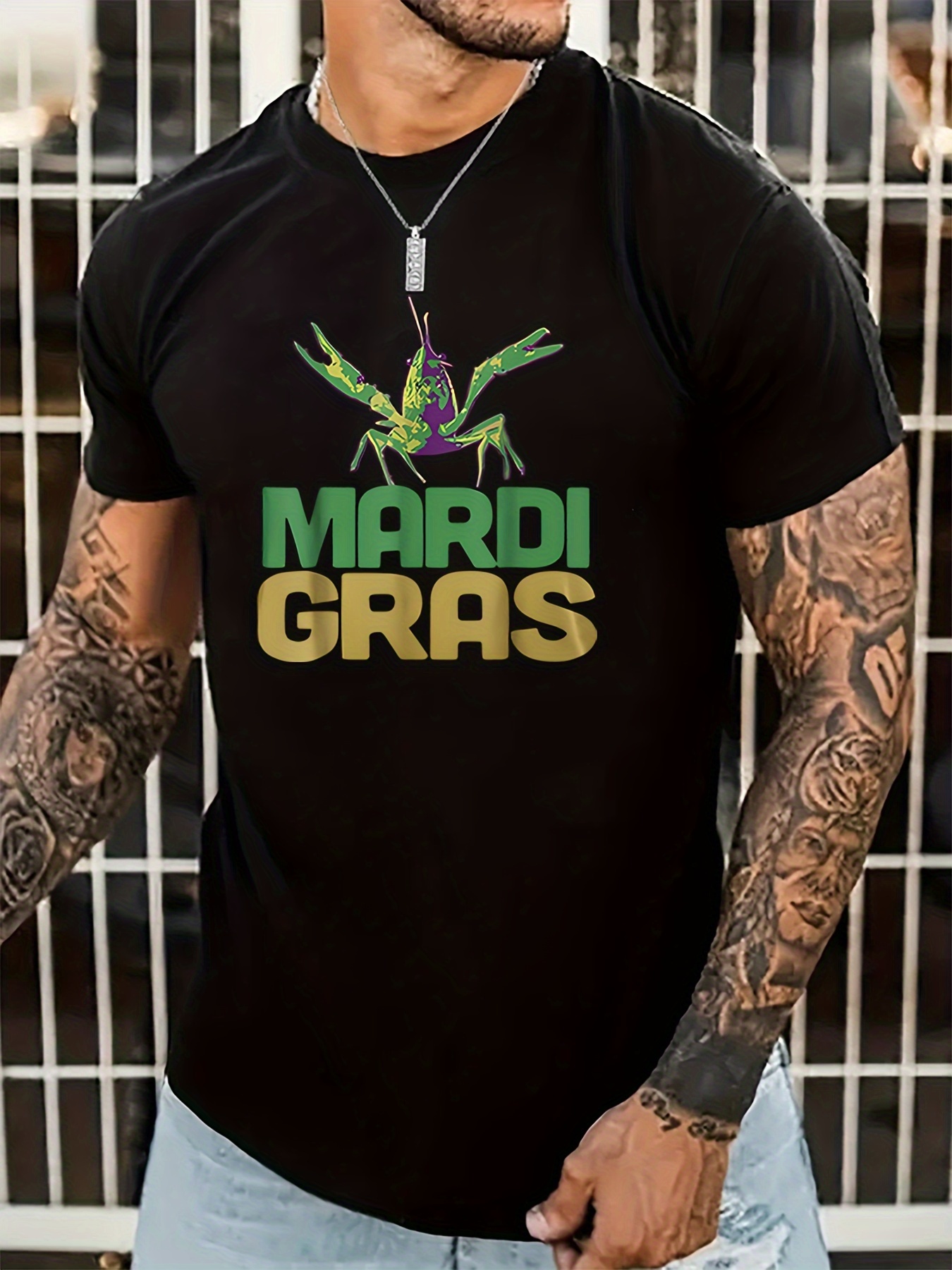 Crew Neck Letter Print Men's Fashionable Summer Short Sleeve - Temu ...