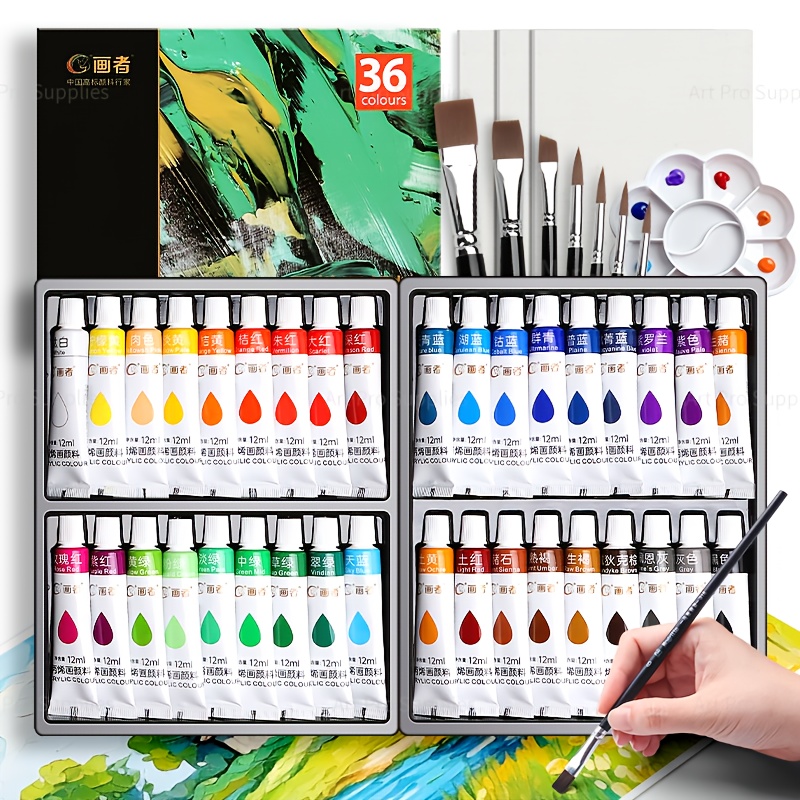 acrylic paint sets sold on Temu United States