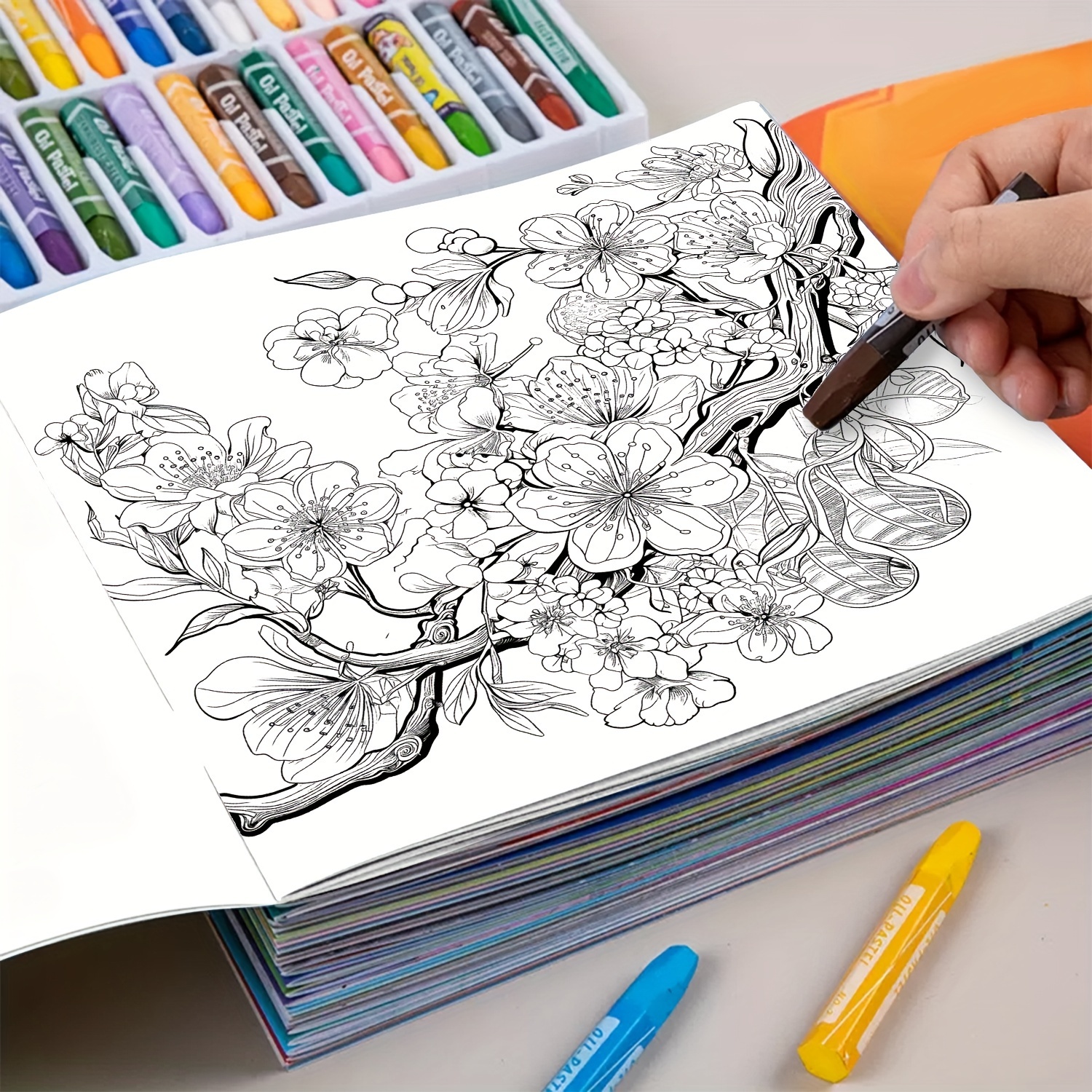 Princess Flower Coloring Book - 25 Unique Pages, Premium Thick Paper ...
