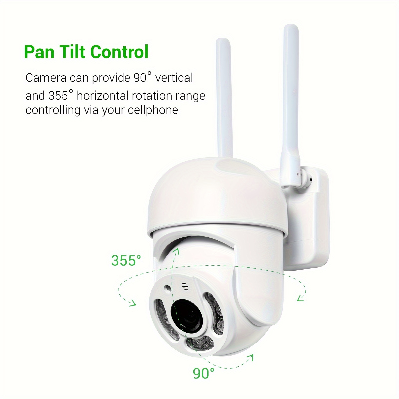 1080p Hd Smart Security Camera Wireless Ptz Color Night - Temu