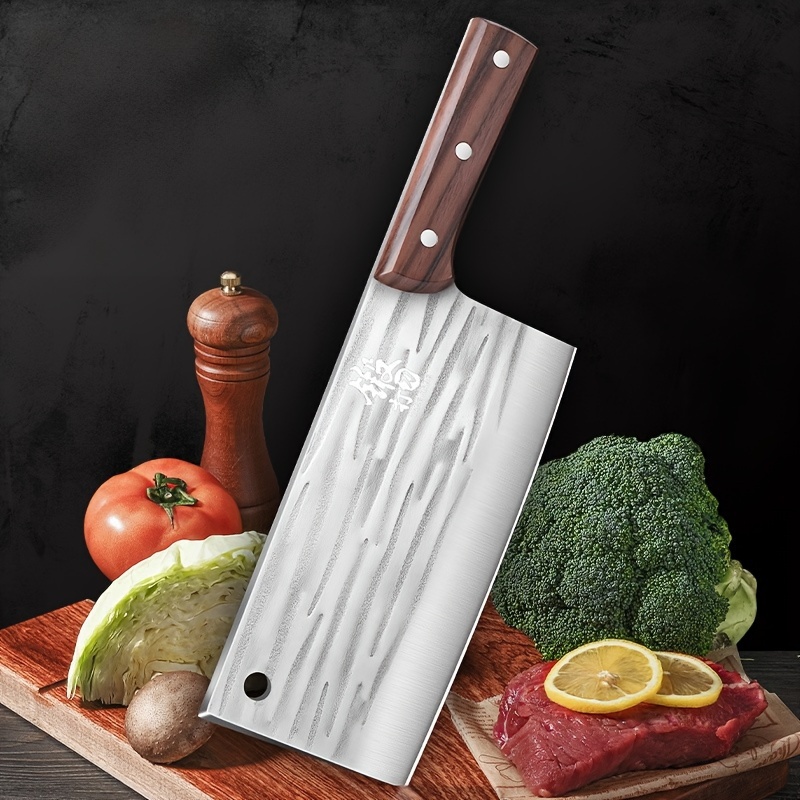 1개 정육점 고기 칼 뼈 자르는 칼 단조 뼈 자르기 칼 야채 칼 다용도 부엌 칼 레스토랑용 날카로운 칼 푸드 트럭 비즈니스 산업 및 과학 Temu