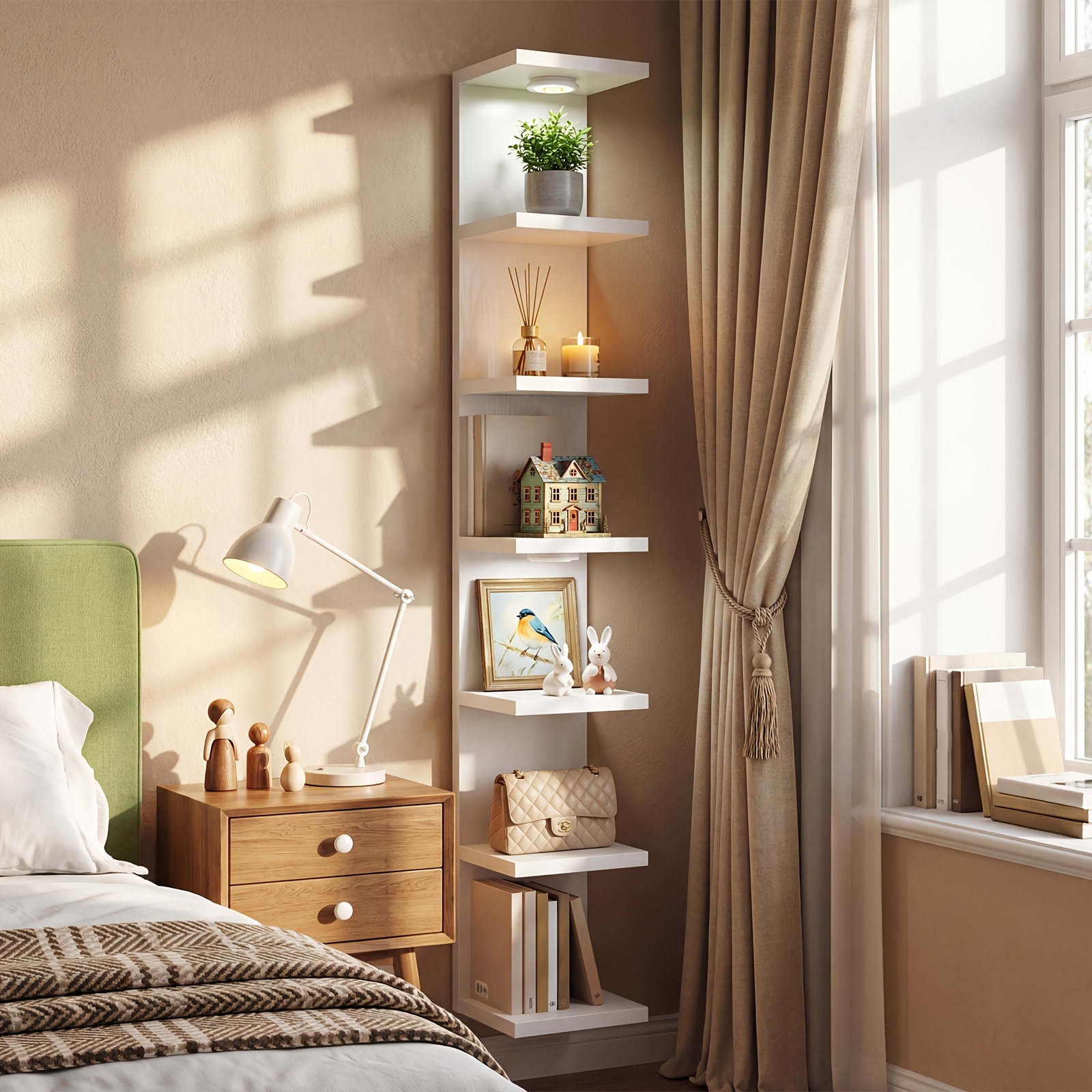 white shelves sold on Temu United States