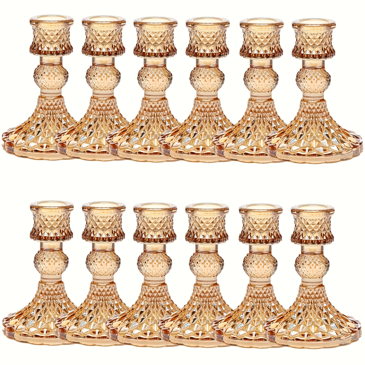 brass candlestick holders sold on Temu United States