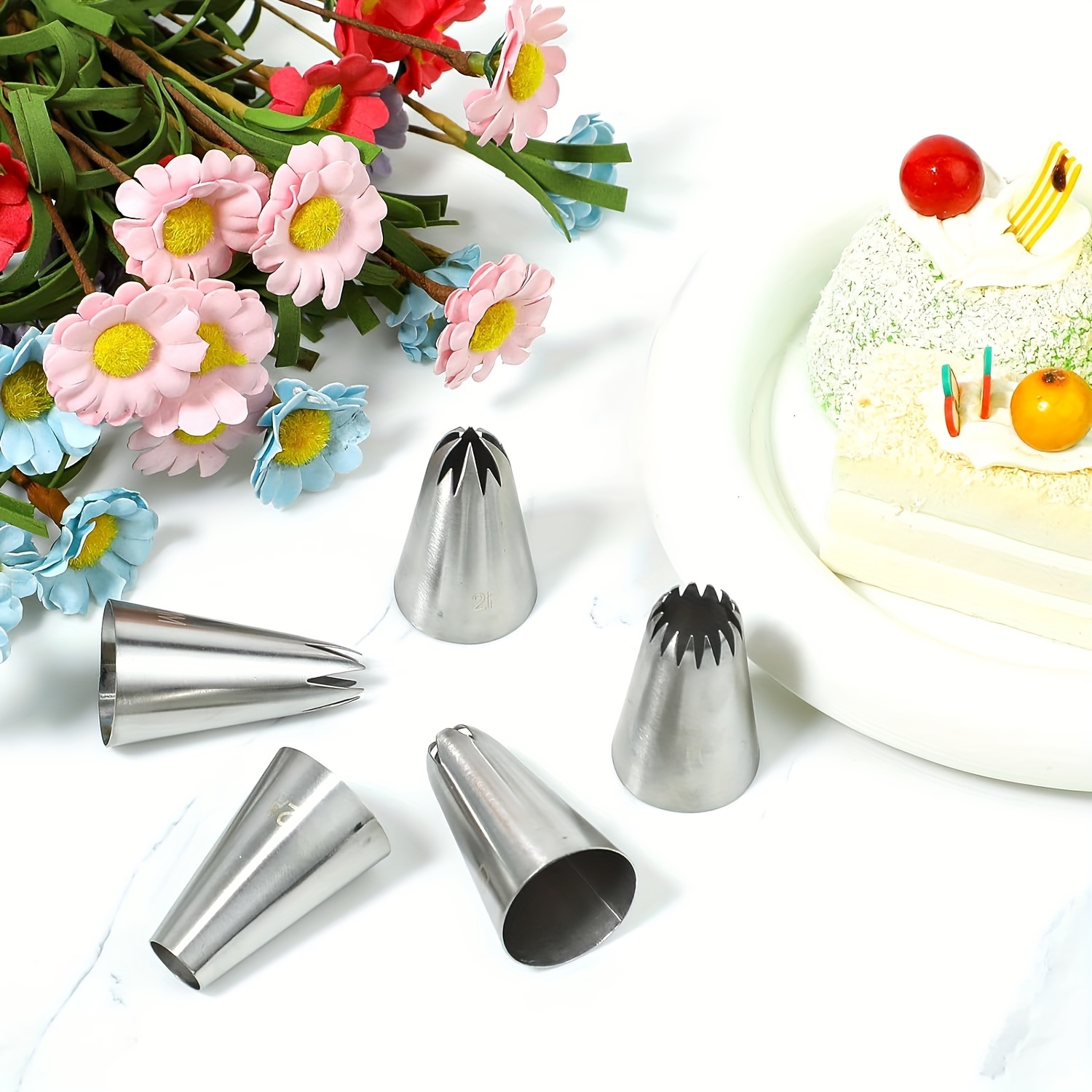 Stainless Steel Piping Tips Professional Icing Nozzles - Temu