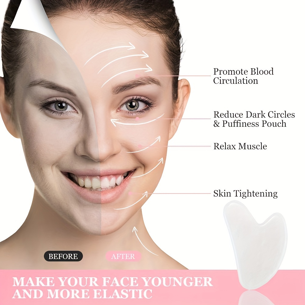 Ferramenta Gua Sha Facial e Corporal de Sem Fragrância - Temu Brazil