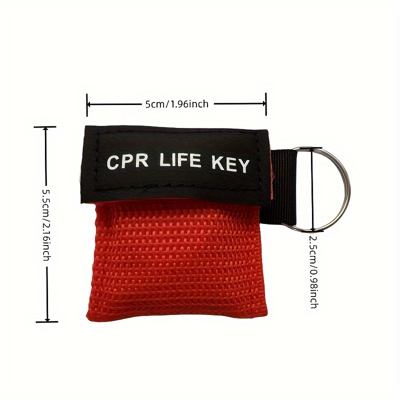 Essential First Aid & Cpr Pocket Face Shield Mask With Keychain ...