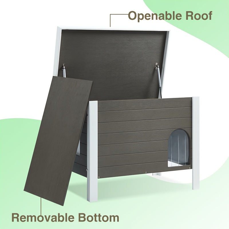 Insulated Outdoor Cat House – Weatherproof Shelter With Double Doors ...