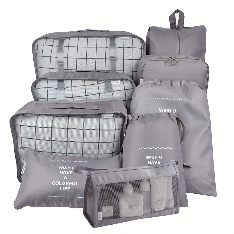 Travel Cubes Set Lightweight Travel Luggage Organizer Shoe - Temu ...