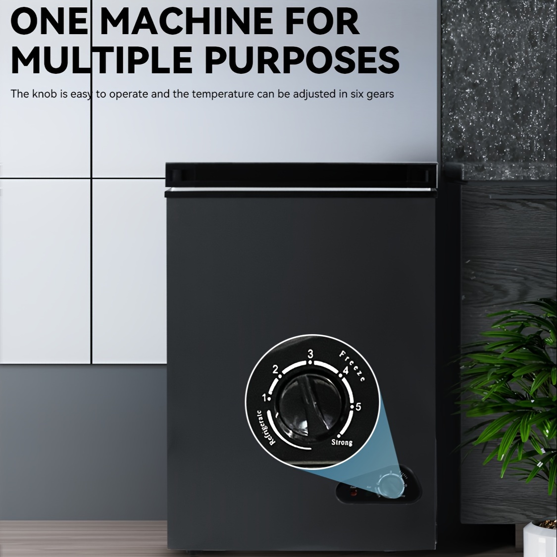 3.5 Cu. Ft. Chest Freezer Removable Basket Front - Temu