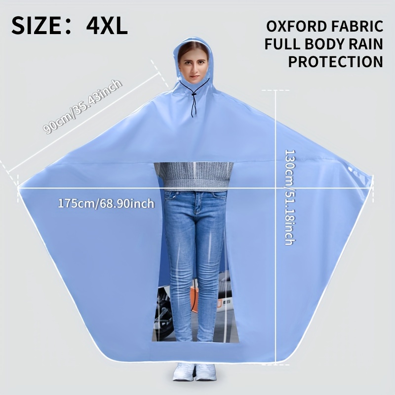 Adult Rain Poncho In Unisex - Temu