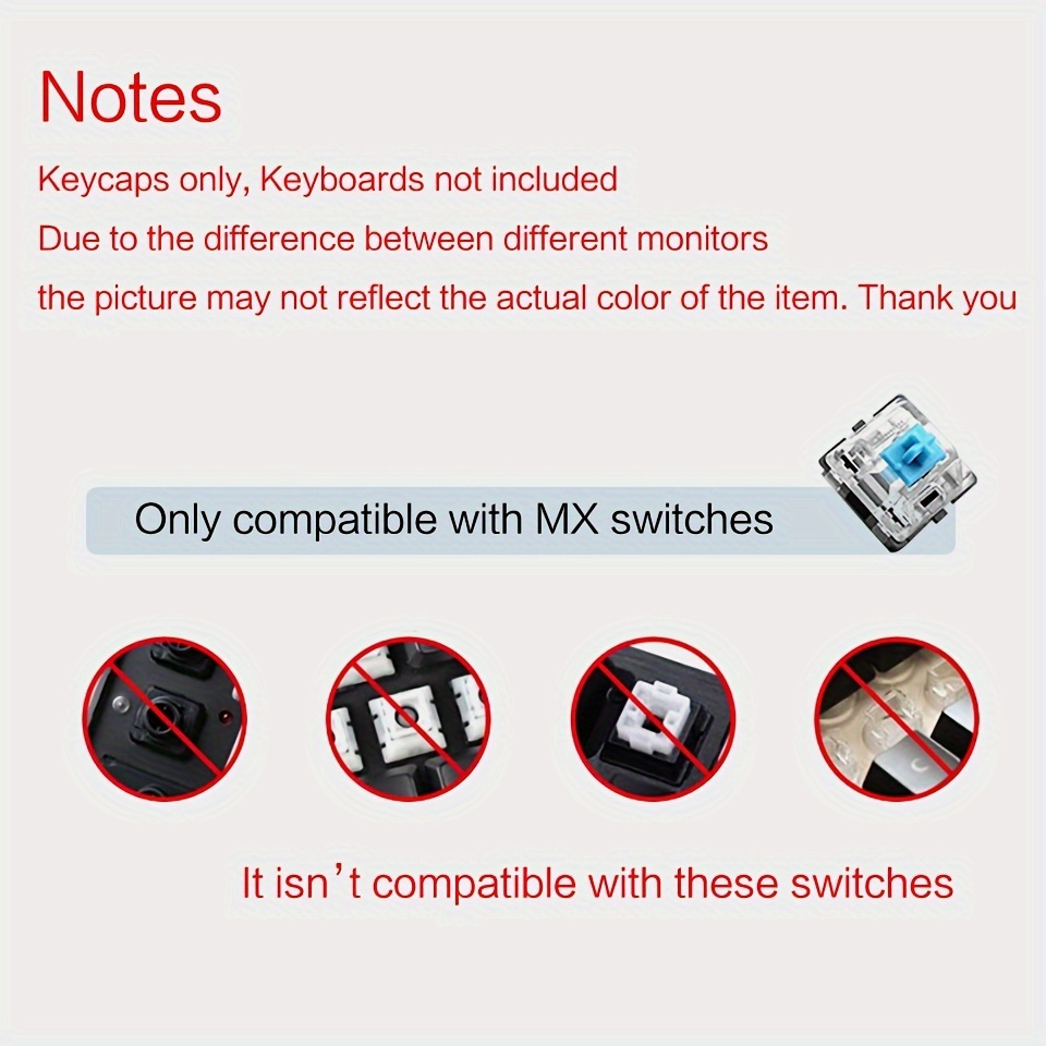 Cute Cartoon Pixel Game inspired Keycaps Set Cherry Profile - Temu United