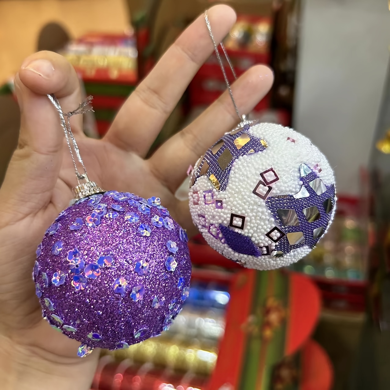 christmas baubles sold on Temu Australia