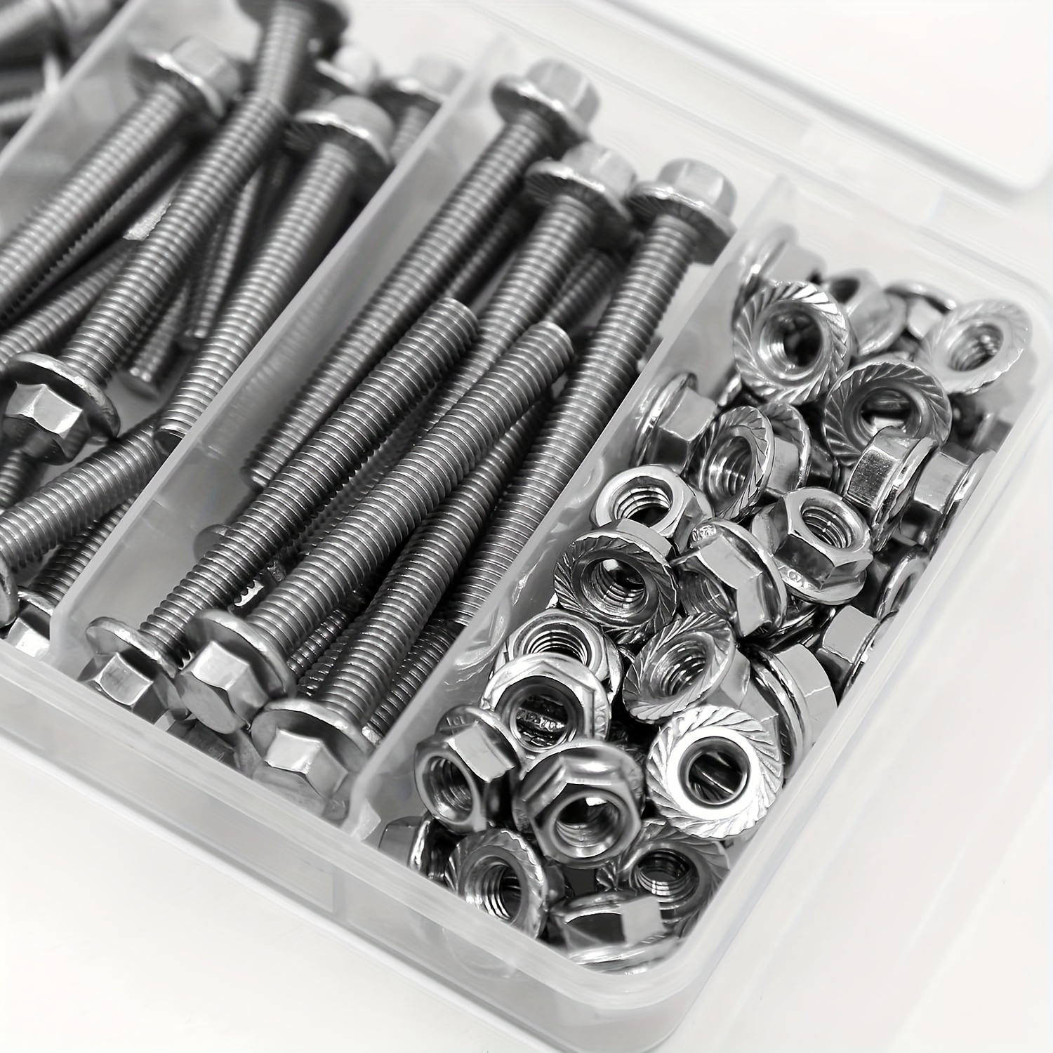 M6 Stainless Steel 304 Flanged Hex Head Bolts Nuts Kit - Temu