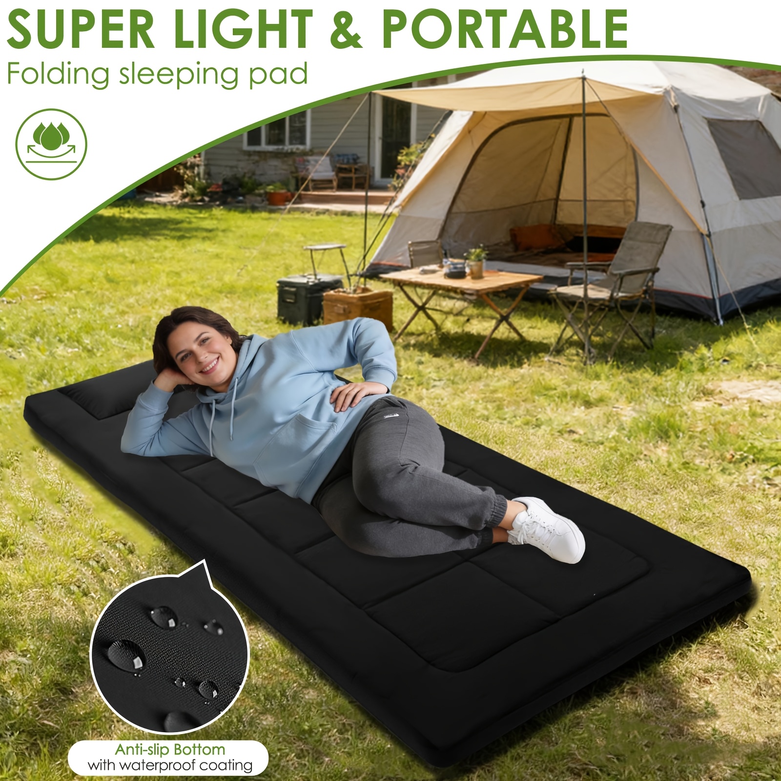 sleeping pad camping sold on Temu United States