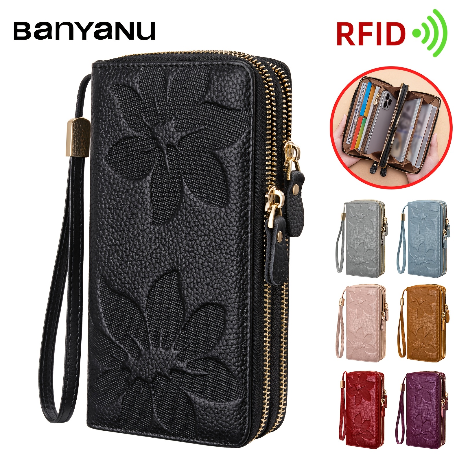 women wallets sold on Temu United States