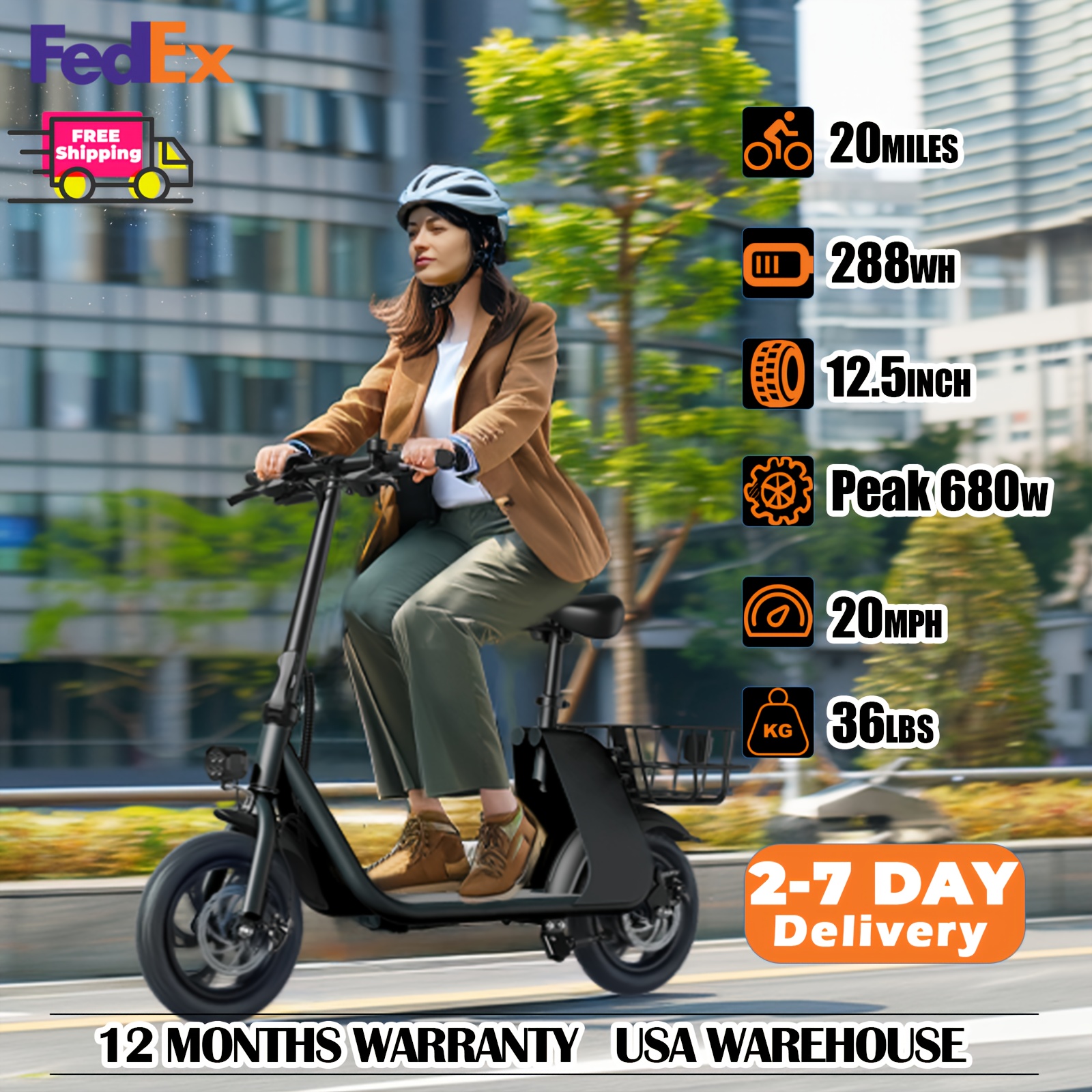 electric scooter sold on Temu United States
