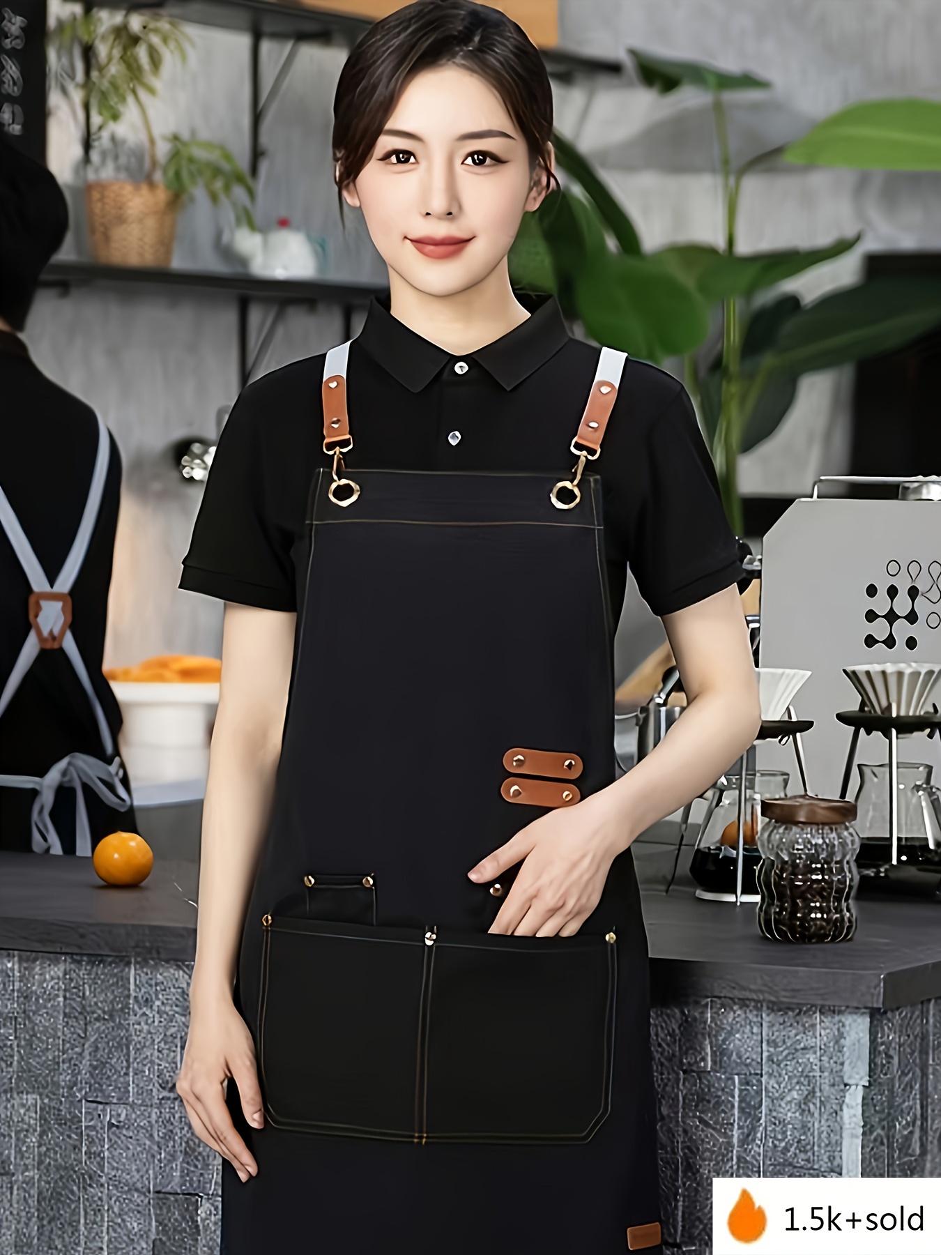 cafe apron sold on Temu United States