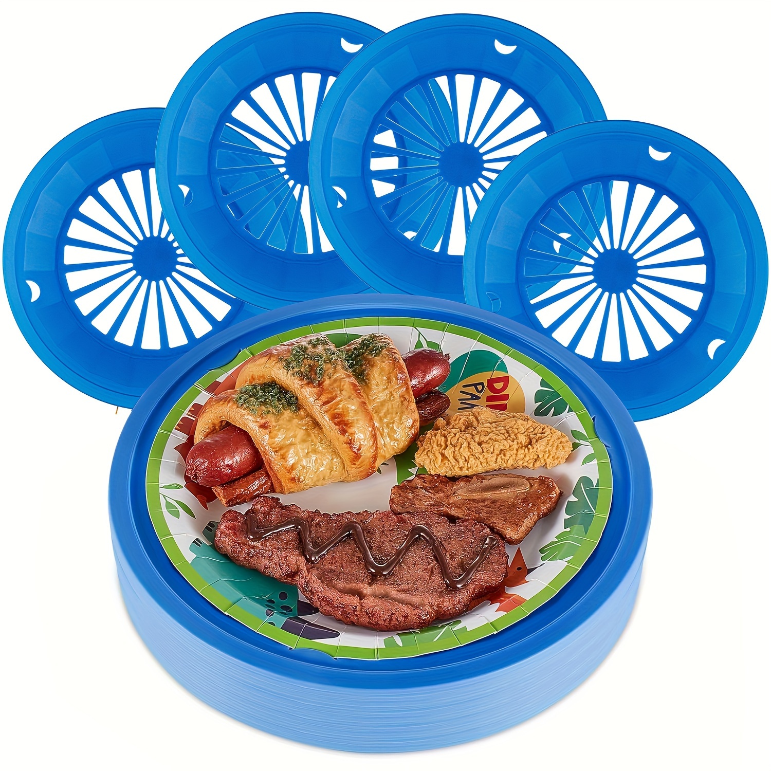 plastic paper plate holders reusable plate holders round Temu United Kingdom