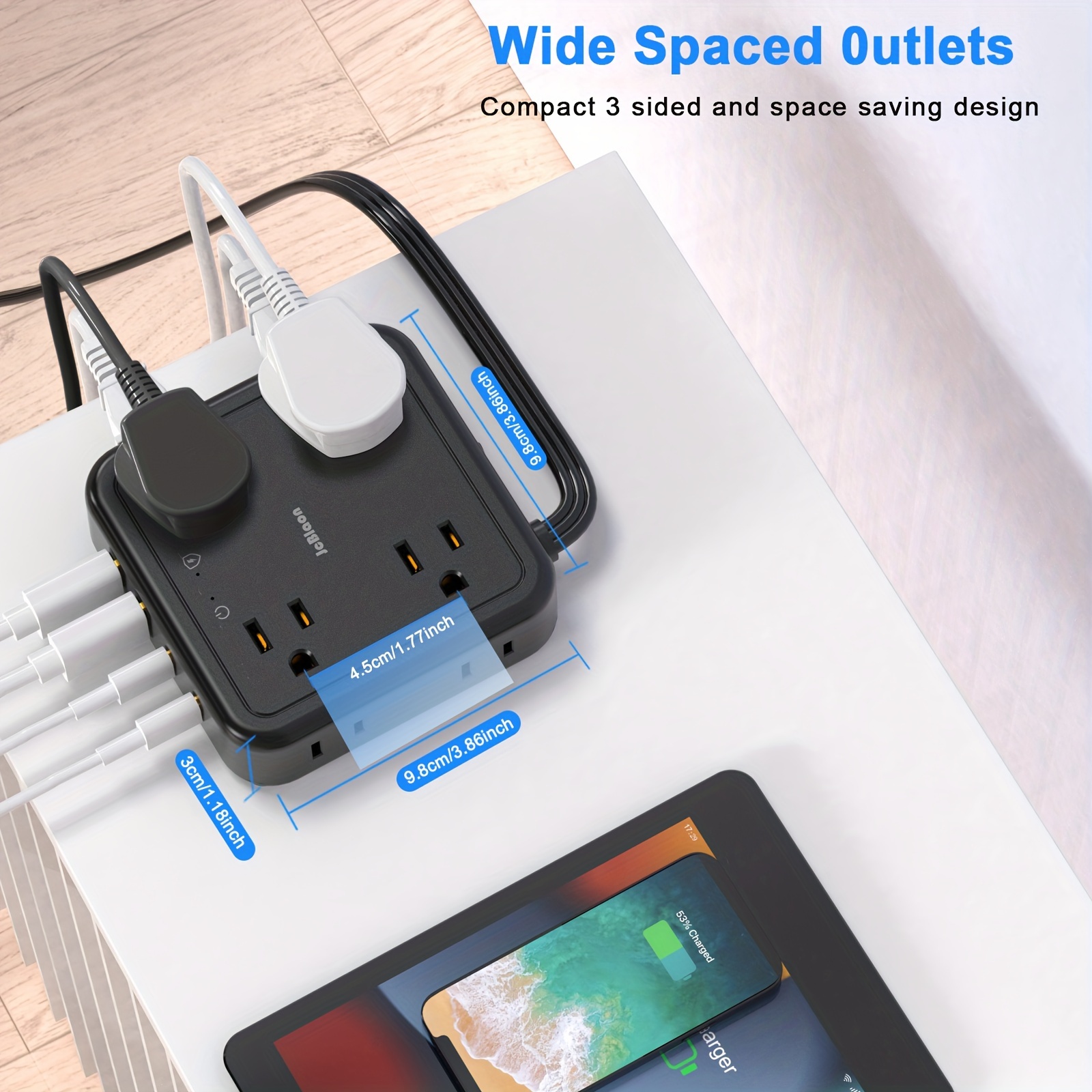 Protector 8 Outlets 4 Usb Charging - Temu