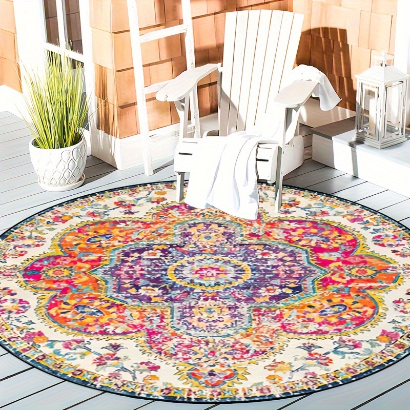 round area rug sold on Temu United States