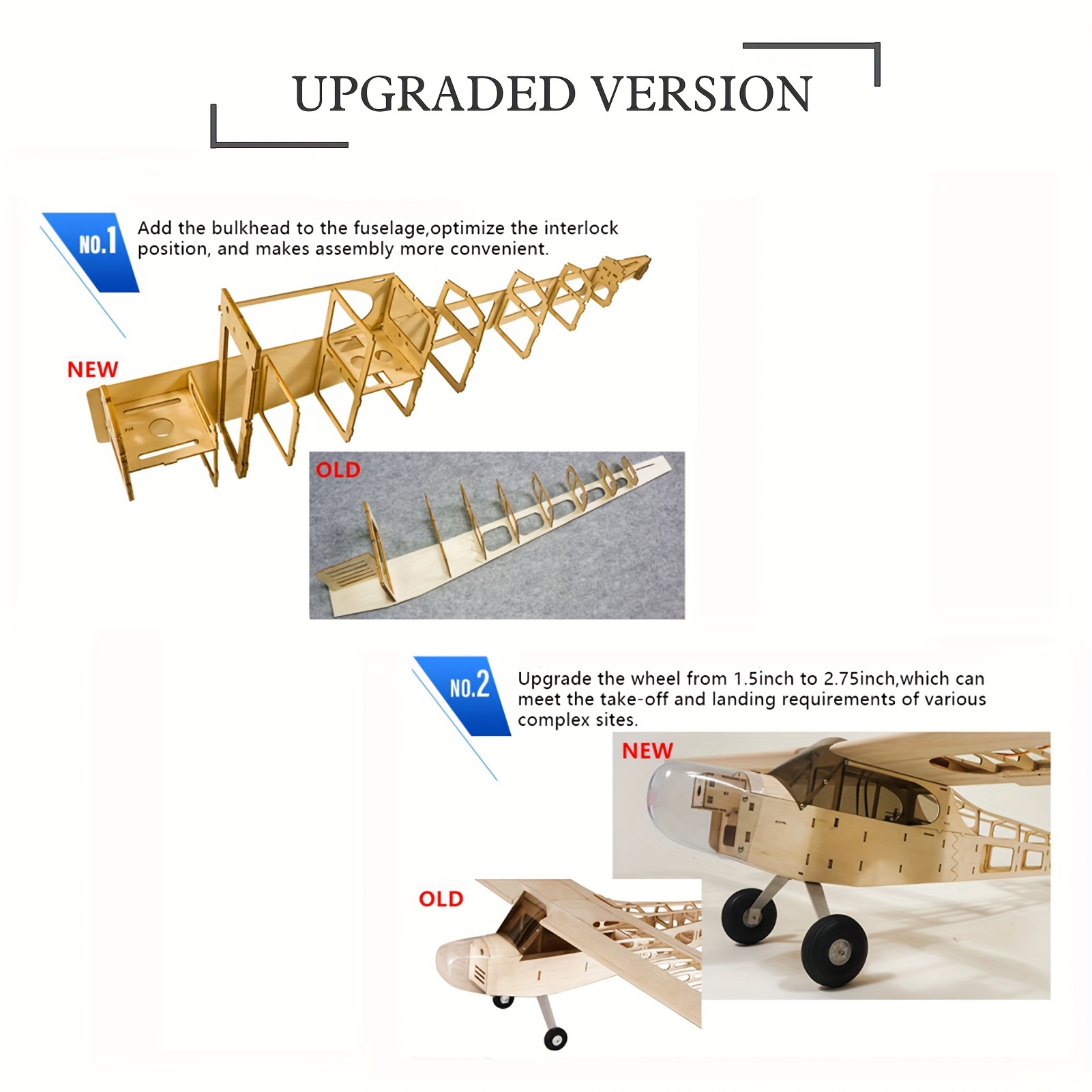 S0801 Balsa Wood Rc Airplane Piper Cub J - Temu