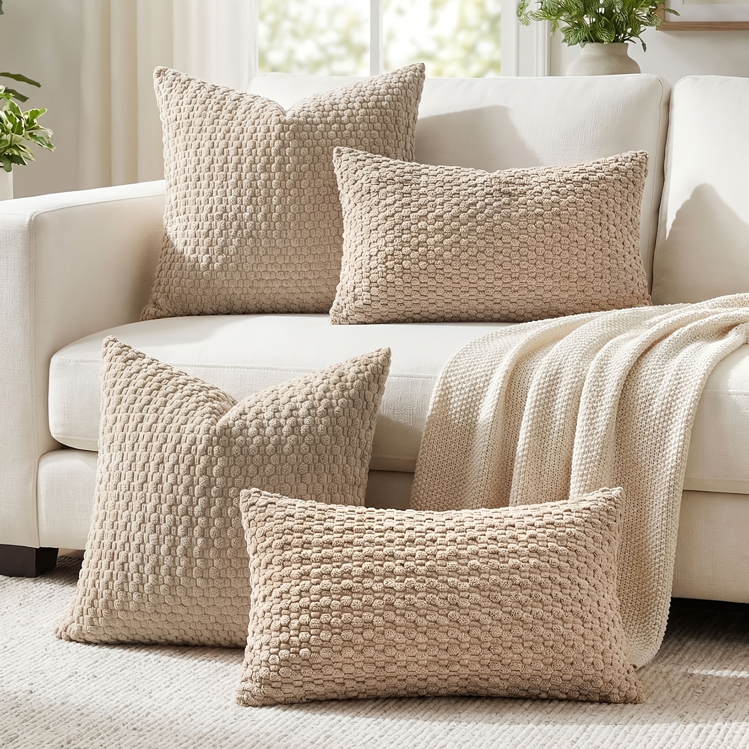 boho cushion covers sold on Temu United States