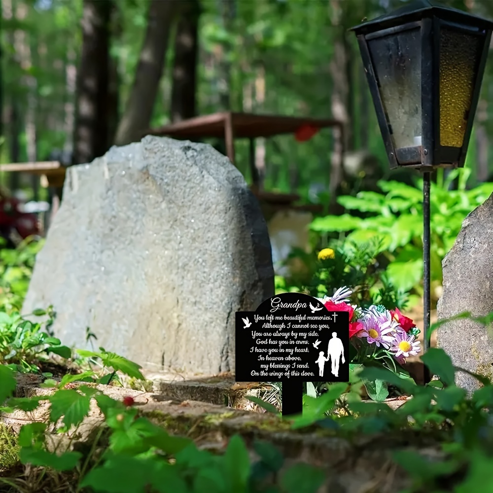 Cemetery Decoration Memorial Plaque Commemorative Decorative - Temu