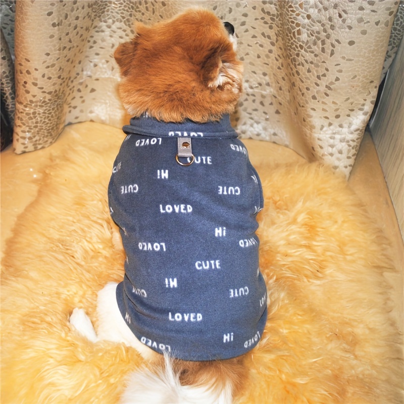 1pc pet clothes polar fleece dog vest with traction le spring and ...