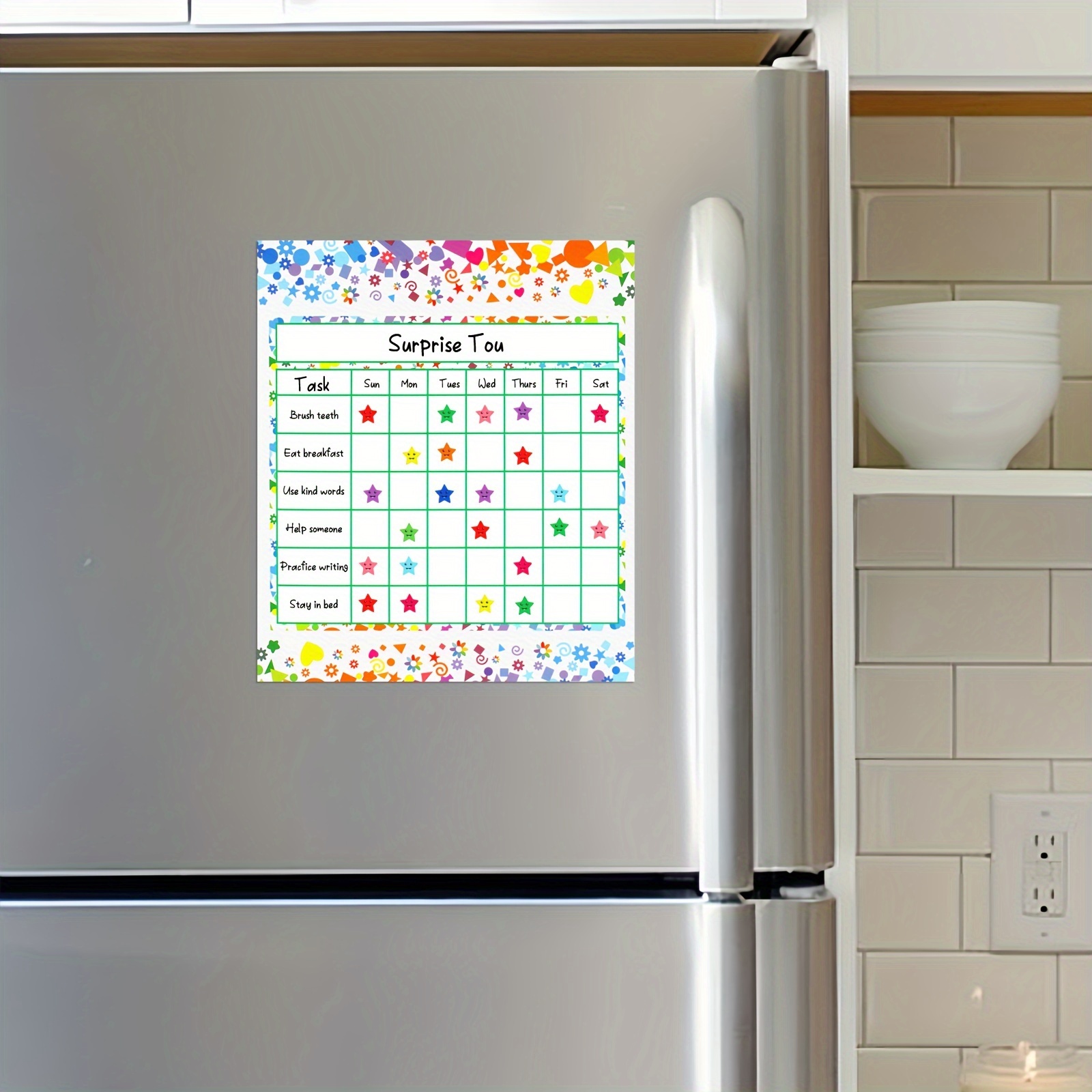 Reward Charts Star Stickers Dual Designs Behavior - Temu New Zealand