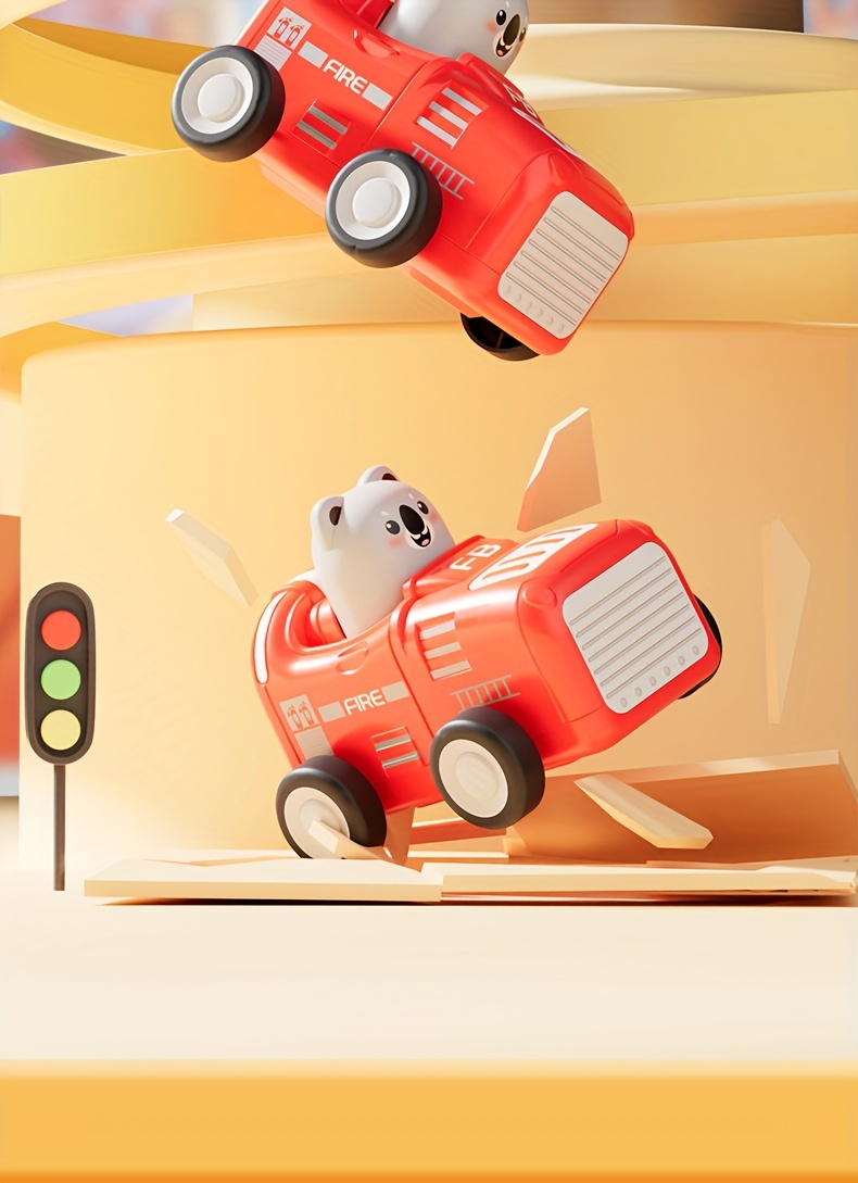 Cute Animal Pull back Toy Cars Kids Durable Inertia powered - Temu