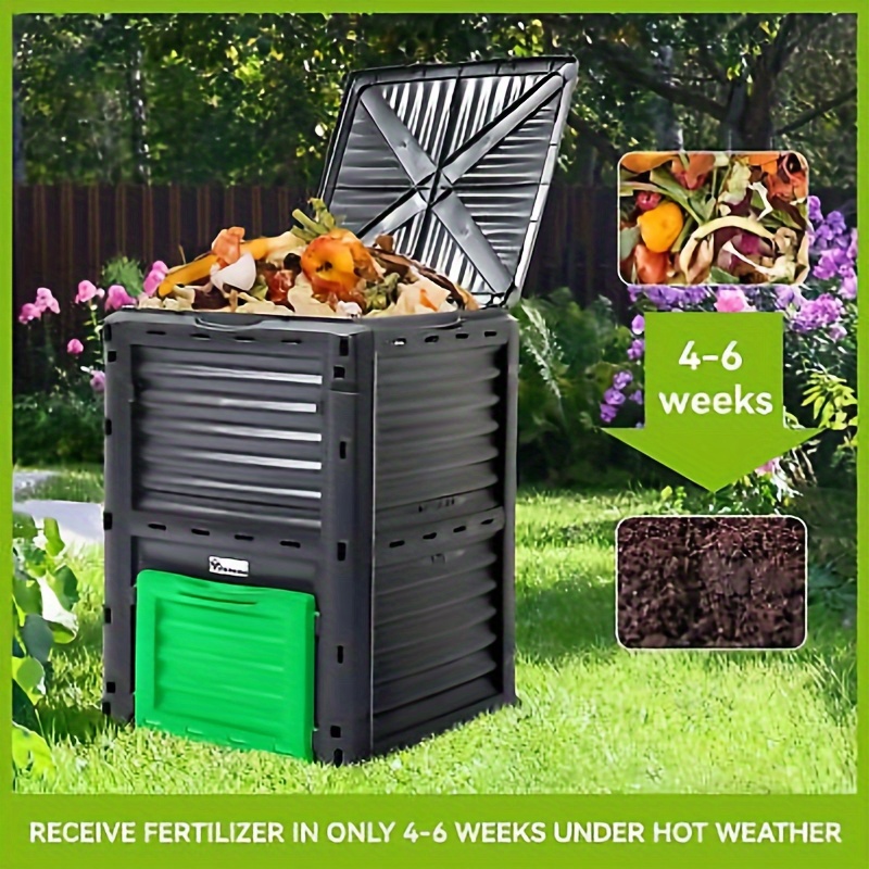 80 Gallon Outdoor Compost Bin Easy Assembly - Temu