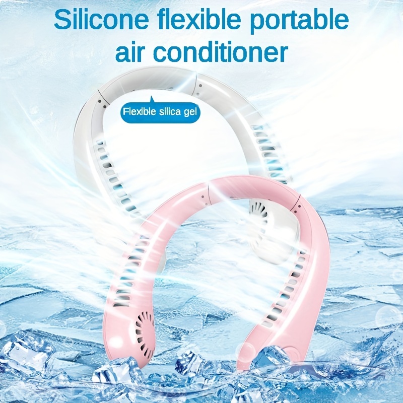 New Portable Hanging Neck Fan Usb Handheld Silent Small Electric Fan ...