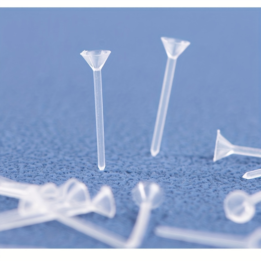 160pcs Aquarium Ornament Fixing Pins Transparent Plastic Fixing Pins ...