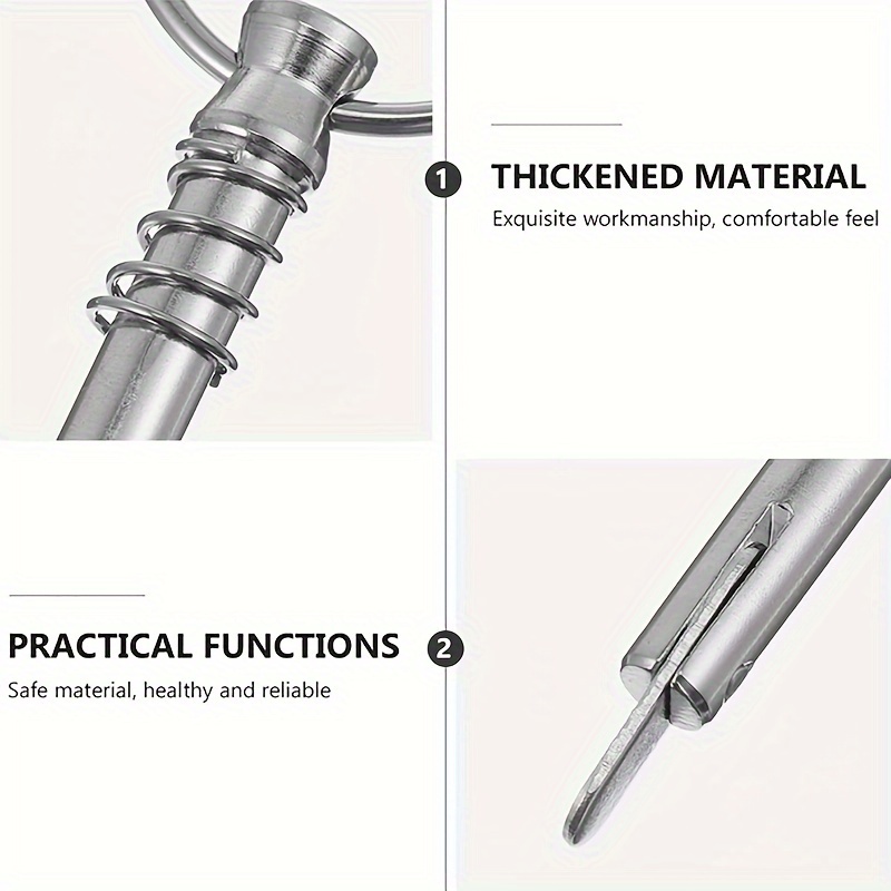 Stainless Steel Spring Pin Locking Fastener With Pull Ring - Industrial ...