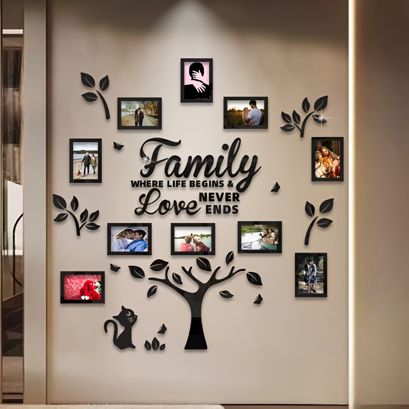 family picture frames for wall sold on Temu United States