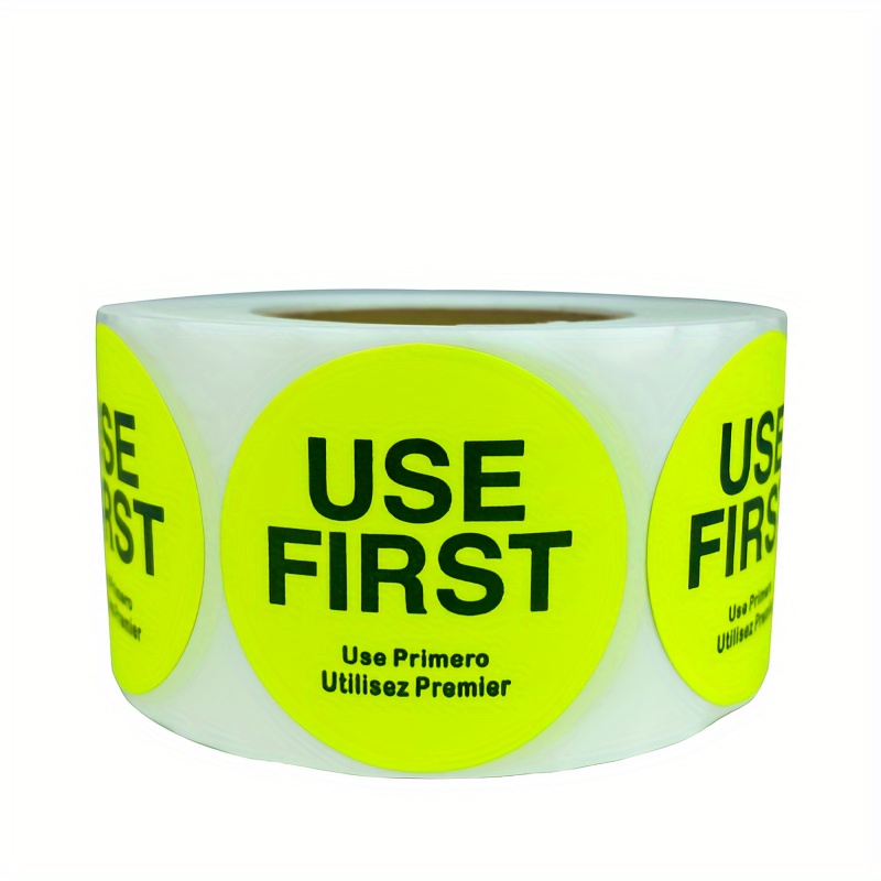 Use First Inventory Control Labels Permanent Adhesive - Temu United