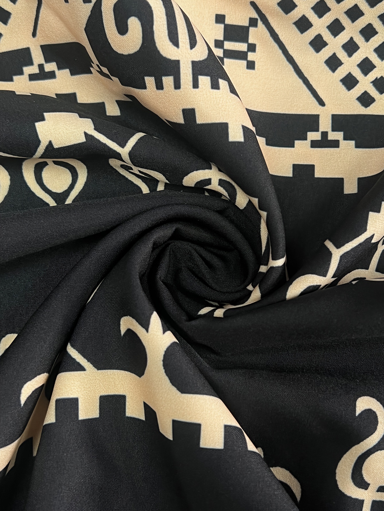 Poncho À Col Rond Imprimé Tribal Top Décontracté À Manches - Temu France