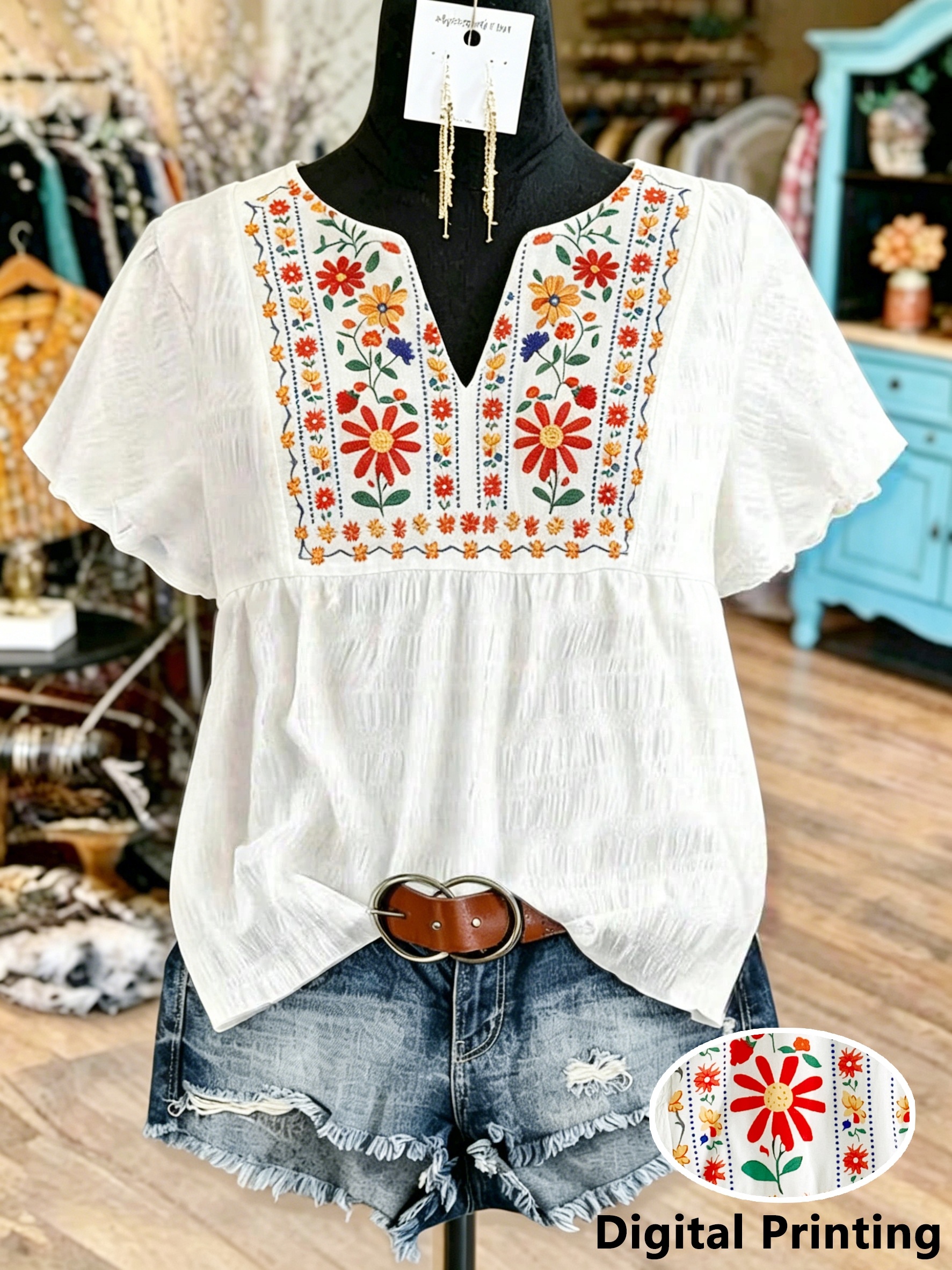 womens boho clothing sold on Temu United States