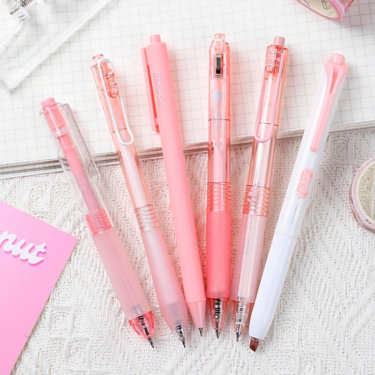 Pastel Gel Ink Pen Set Cute Note Taking Fine Point - Temu United Kingdom