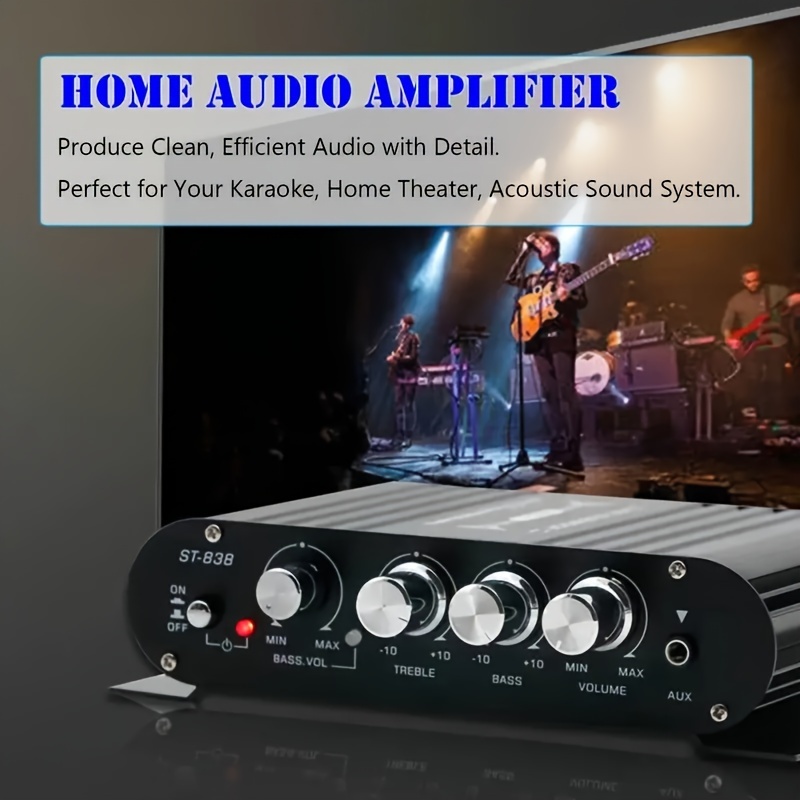 Mini 2.1 Channel Mini Amplifier Enhances Bass Passive - Temu Australia