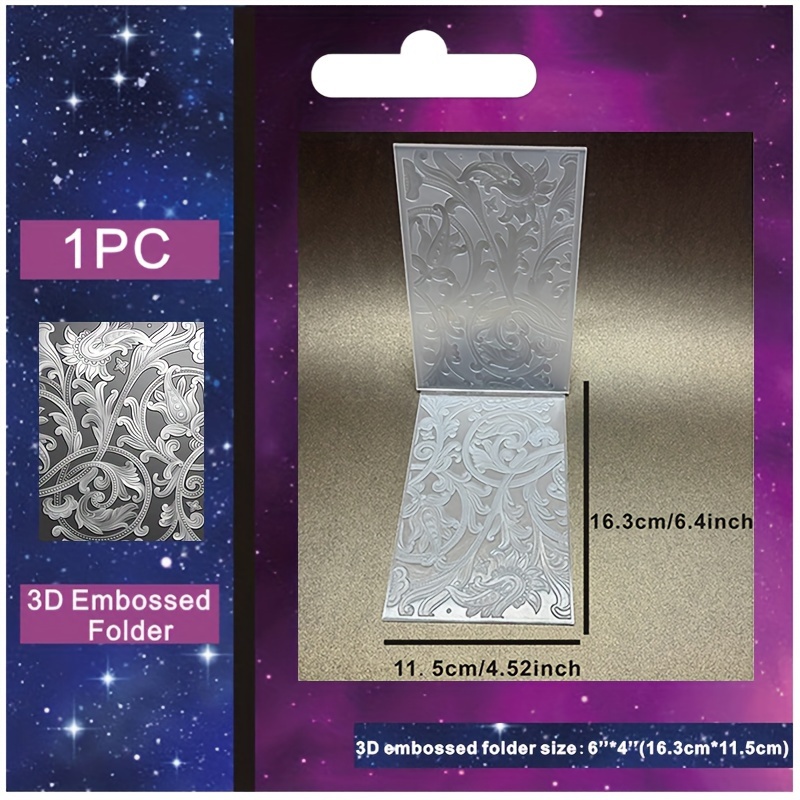 3d Embossed Folder Diy Supplies Textures Pattern - Temu