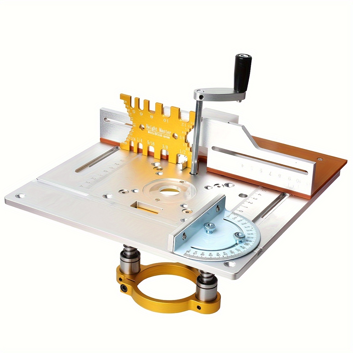 Aluminum Router Table Insert Plate Lift Set Miter Gauge - Temu Canada