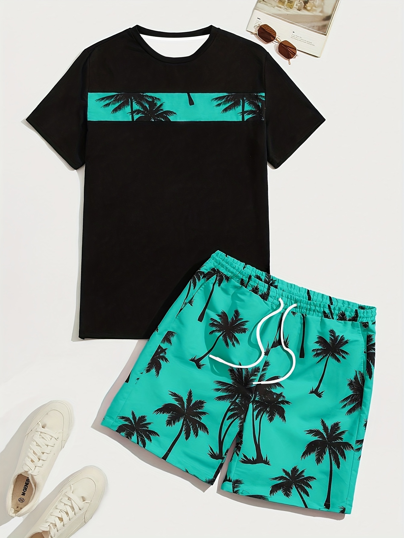 men short sets sold on Temu United States