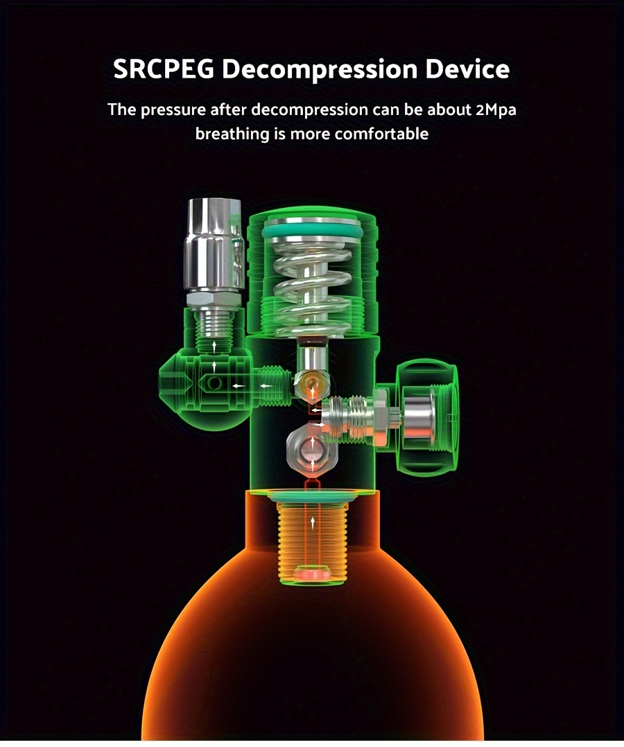 c5 Diving Oxygen Bottle Set Including Tank - Temu